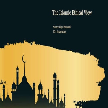 The Islamic Ethical View | PPTX | Islam | Religion & Spirituality