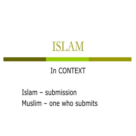 Islamic empire intro 2012 | PPTX | Islam | Religion & Spirituality