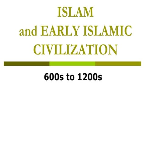 Islam & Islamic Empire intro | PPTX