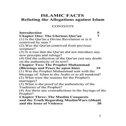 Islamic facts | PDF | Islam | Religion & Spirituality