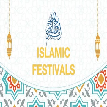 Islamic festivals | PPTX