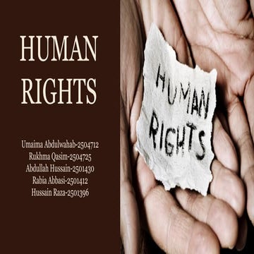 Islamic History Slides Go on Human Rights in Islam | PPTX