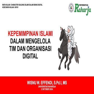 Membangun ISLAMIC LEADERSHIP FOR DIGITAL TEAM | PDF