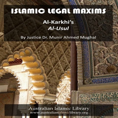 Islamic legal maxims (Al-Karkhi - Hanafi - English) || Australian ...