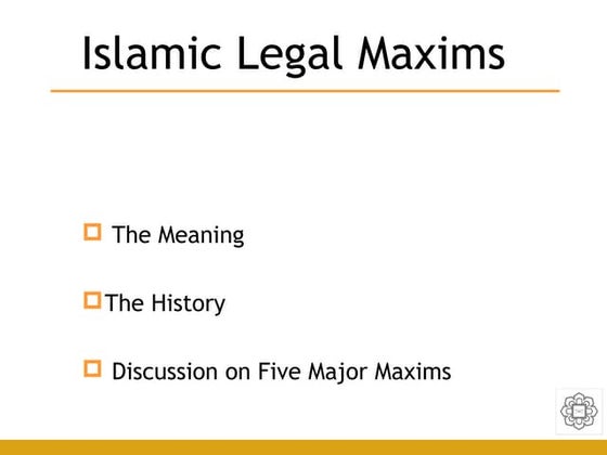 Introduction to Usul Fiqh : al hukm al-sharii | PPT