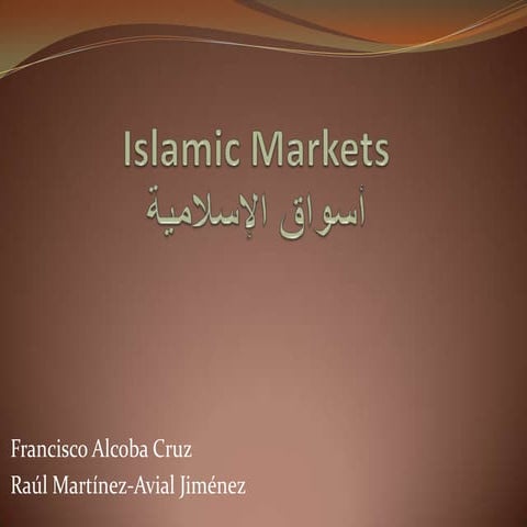 Islamic markets | PPTX