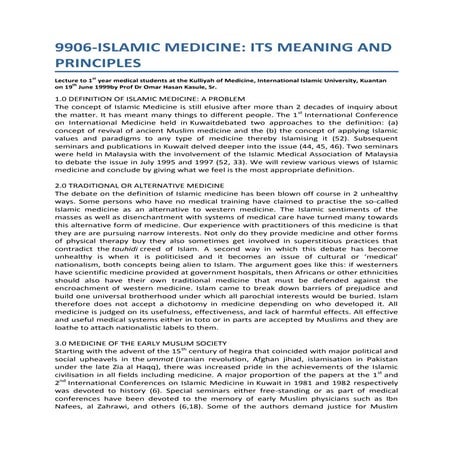 Islamic medicine | PPTX