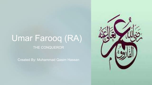 Hazrat umar (R A) | PPTX