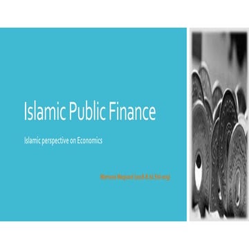 Islamic public finance class activity | PPTX