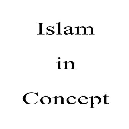 Islam In Concept Pdf