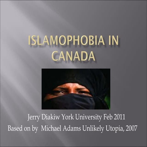 Islamophobia in canada | PPT