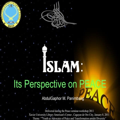 Islam's Perspective on Peace | PPT