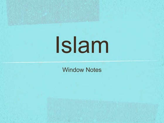 The Religion of Islam | PPT
