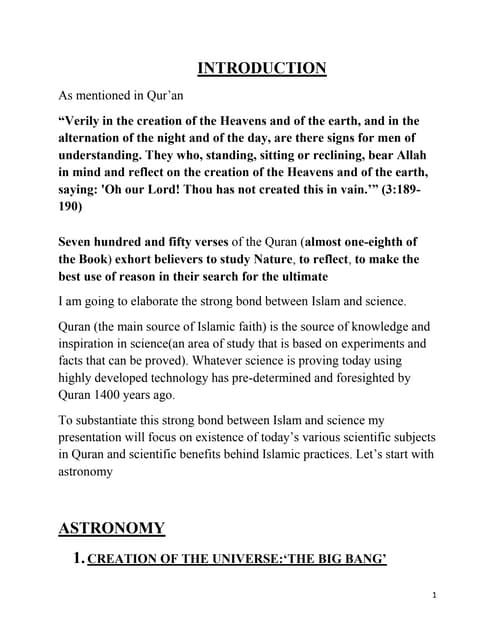 quran and science | PPTX