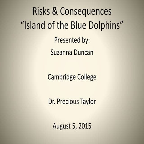 Island of the blue dolphins vocab. power point | PPT