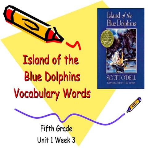 Island of the Blue Dolphin Vocabulary | PPT