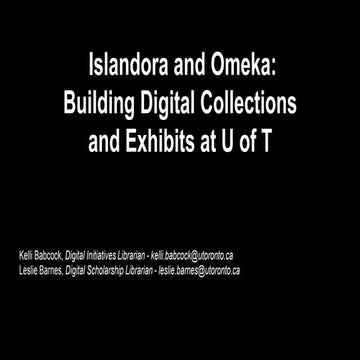 Islandora and omeka | PPTX