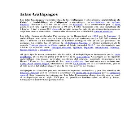 Recursos c.h. galapagos | PPT