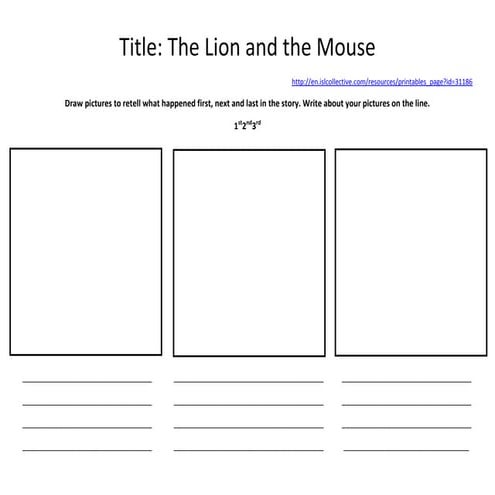Islcollective worksheet the_lion and the mouse | DOCX