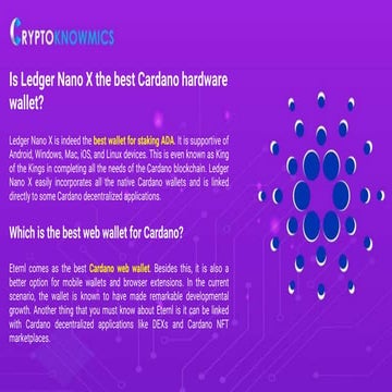 Is Ledger Nano X the best Cardano hardware wallet_.pptx