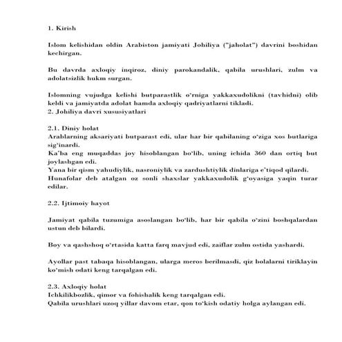 islomga bo'lgan johiliya davri va islom dinining vujudga kelishi.docx
