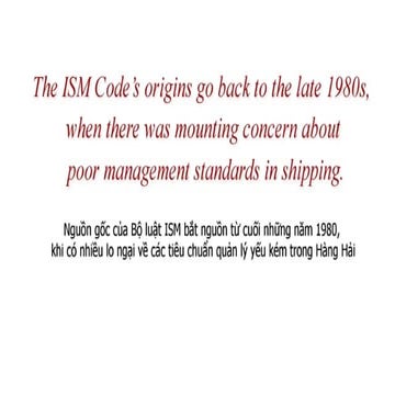 International Safety Management (ISM Code) - The Introduction | PDF