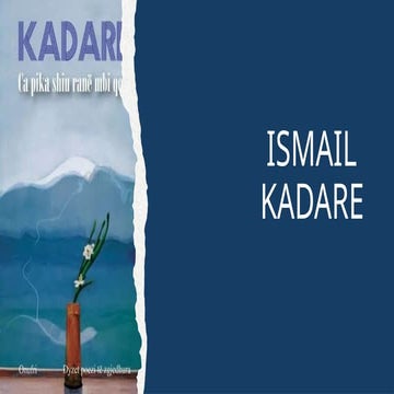 Ismail Kadare prezantim ne PowerPoint. . | PPTX