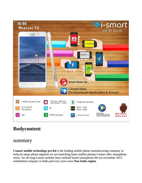 Smartphones presentation | PPTX