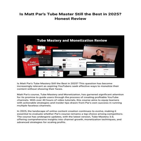 Is Matt Par's Tube Master Still the Best in 2025.pdf
