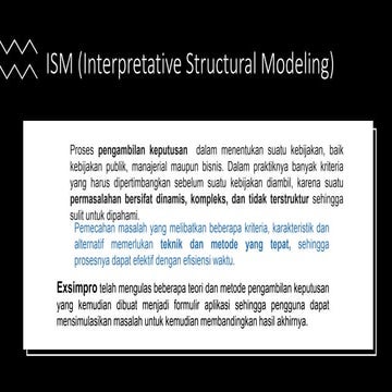 ISM (Interpretative Structural Modeling).pptx