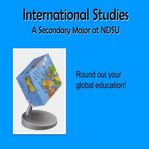 International Studies Major | PPTX