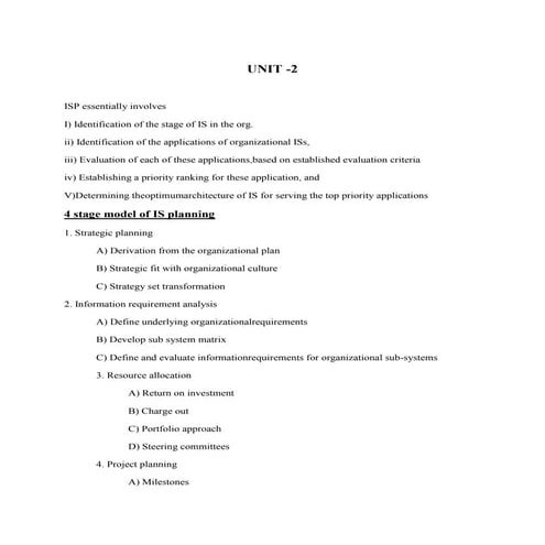 Ism unit 3 | DOCX | Business Administration | Business