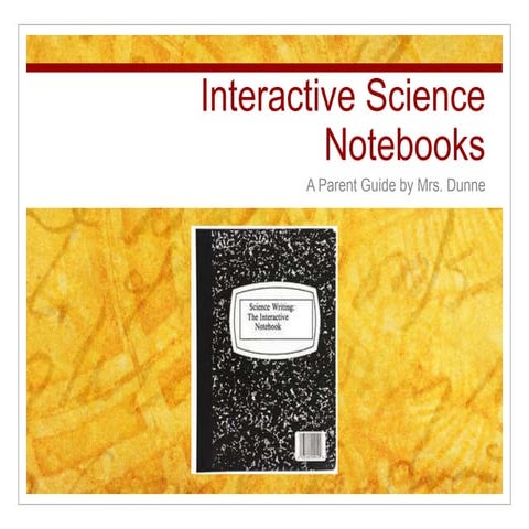 Interactive Science Notebooks: A Parent's Guide | PPTX | Educational ...
