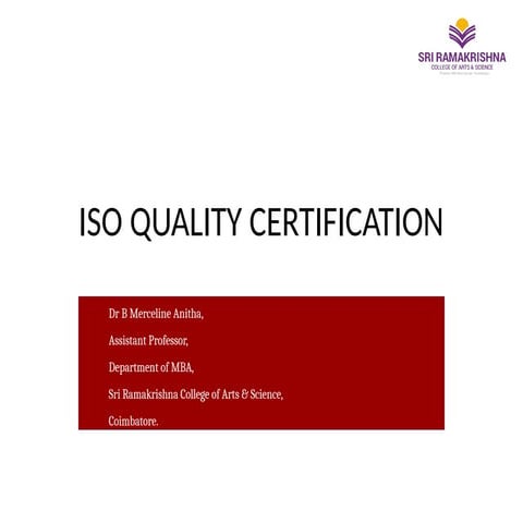 ISO.pptxGlobal Standardization: Develops internationally recognized ...