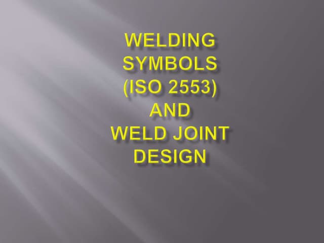 Simple welded connection using Fillet weld | PPTX