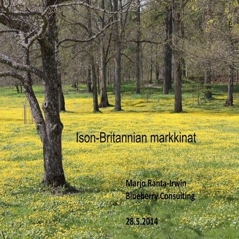 Ison-Britannian matkailumarkkinat - Kevät 2014 | PPT