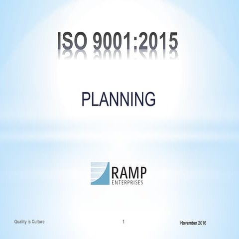 ISO - Planning | PDF