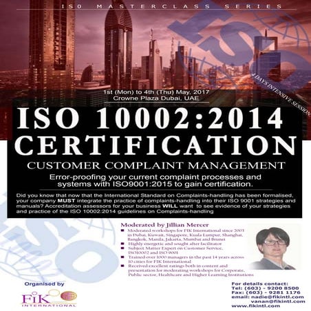 Iso10002 dubai,may2017v | PDF | Business Banking & Finance | Business
