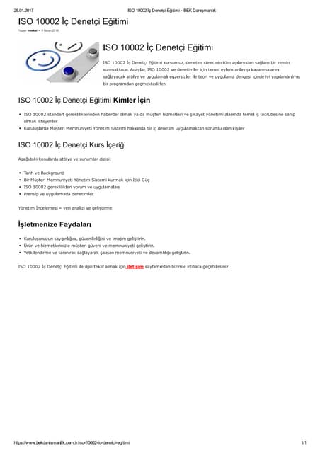 Iso 13485 temel bilgilendirme eğitimi | PDF