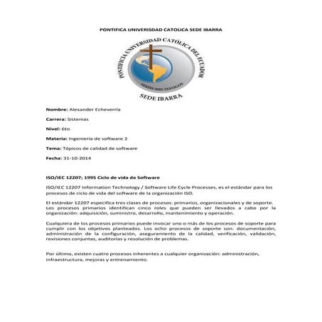 Introduccion norma iso iec 12207.v1.1 | PPTX