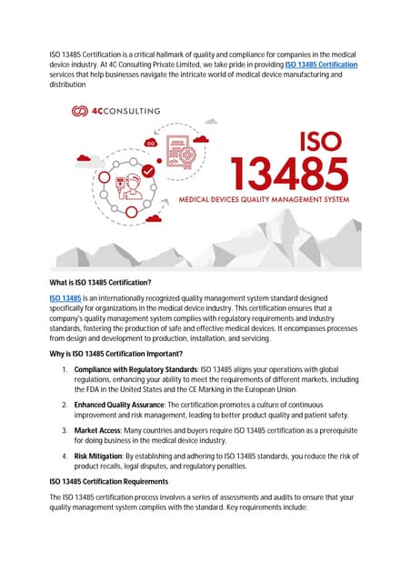 ISO 13485 Certification Medical Device Quality & Compliance.pptx