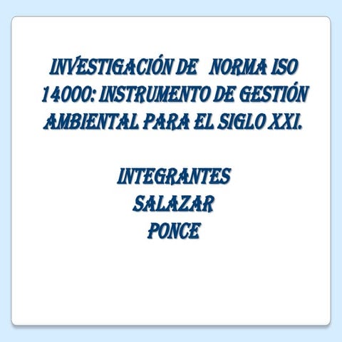 Iso 14000 slide | PPT