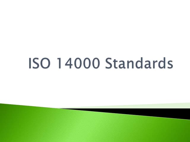 ISO 14000 | PPT