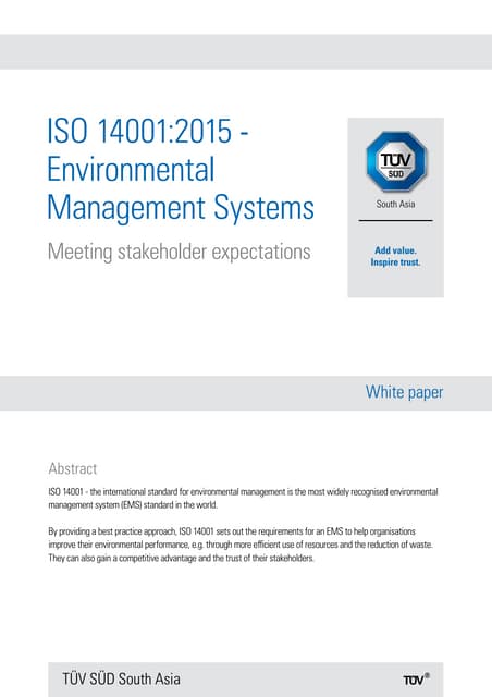Iso 14001 2015 self assessment checklist with scoring | PDF