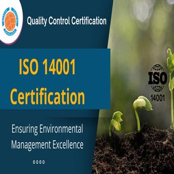 "Unlocking the Benefits of ISO 14001 Certification." | PPTX