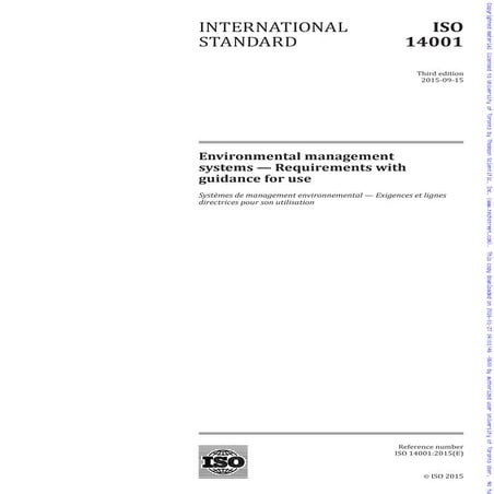 ISO Environmental management system standard | PDF