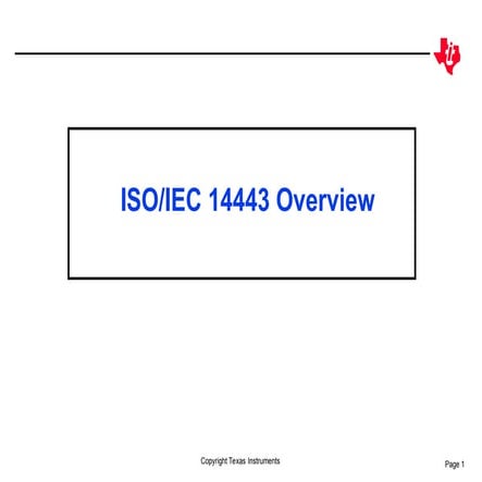 ISO14443 Overview-v5.ppt (development presentation) | PPT