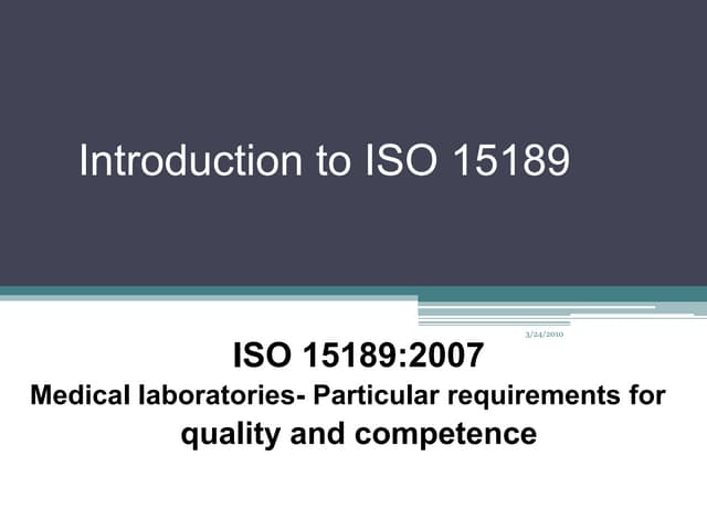 ISO 15189 Documents – Ready-to-use templates | PPTX