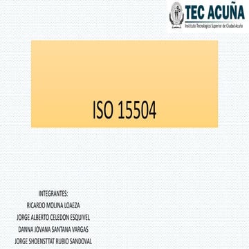 Iso 15504 | PPTX