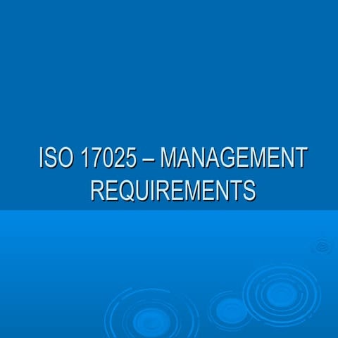 Iso 17025 management requirements | PPT